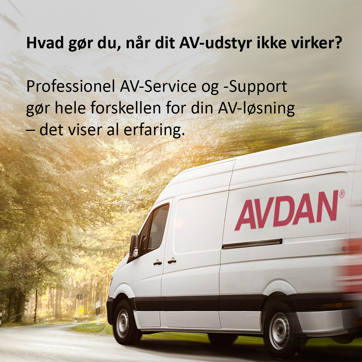 Support og service | AVDAN